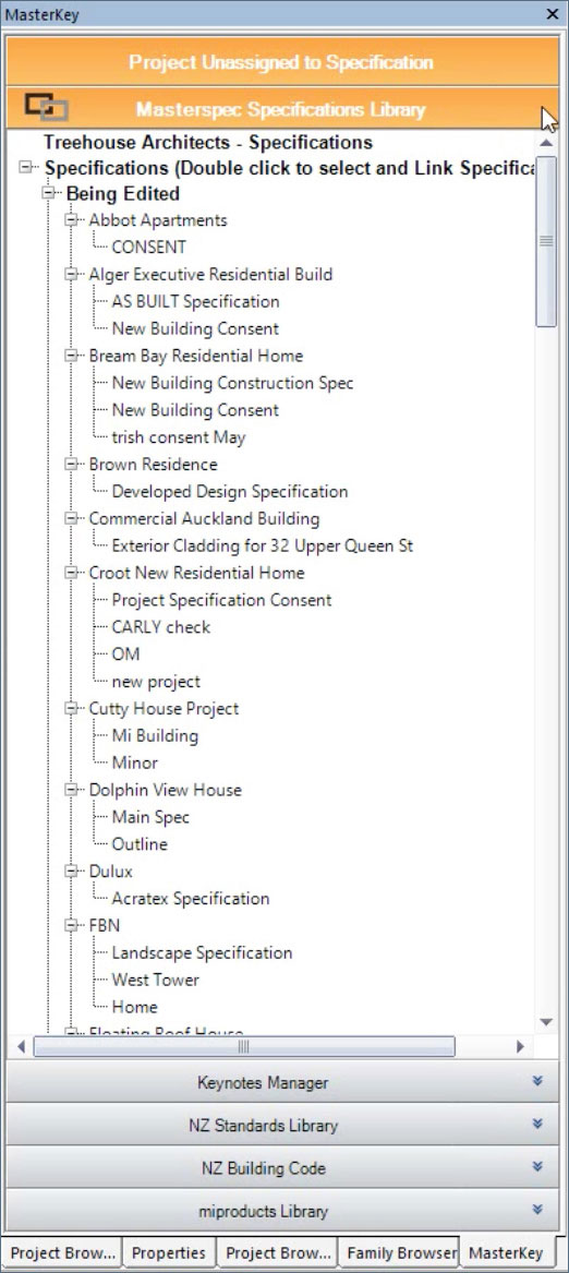 MasterKey for Revit - Linking to Masterspec - Masterspec
